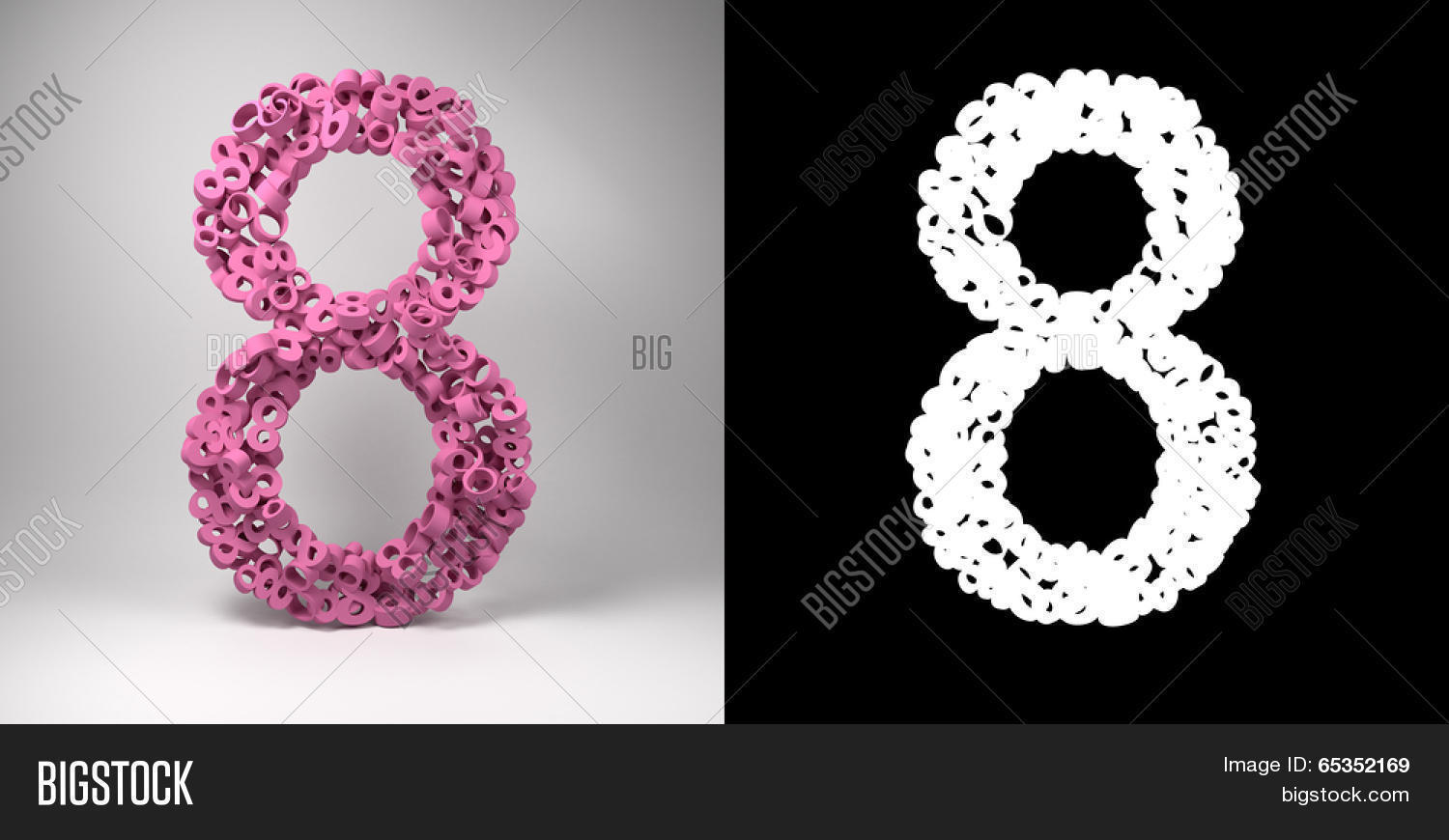 Number Eight Made Out Image & Photo (Free Trial) | Bigstock