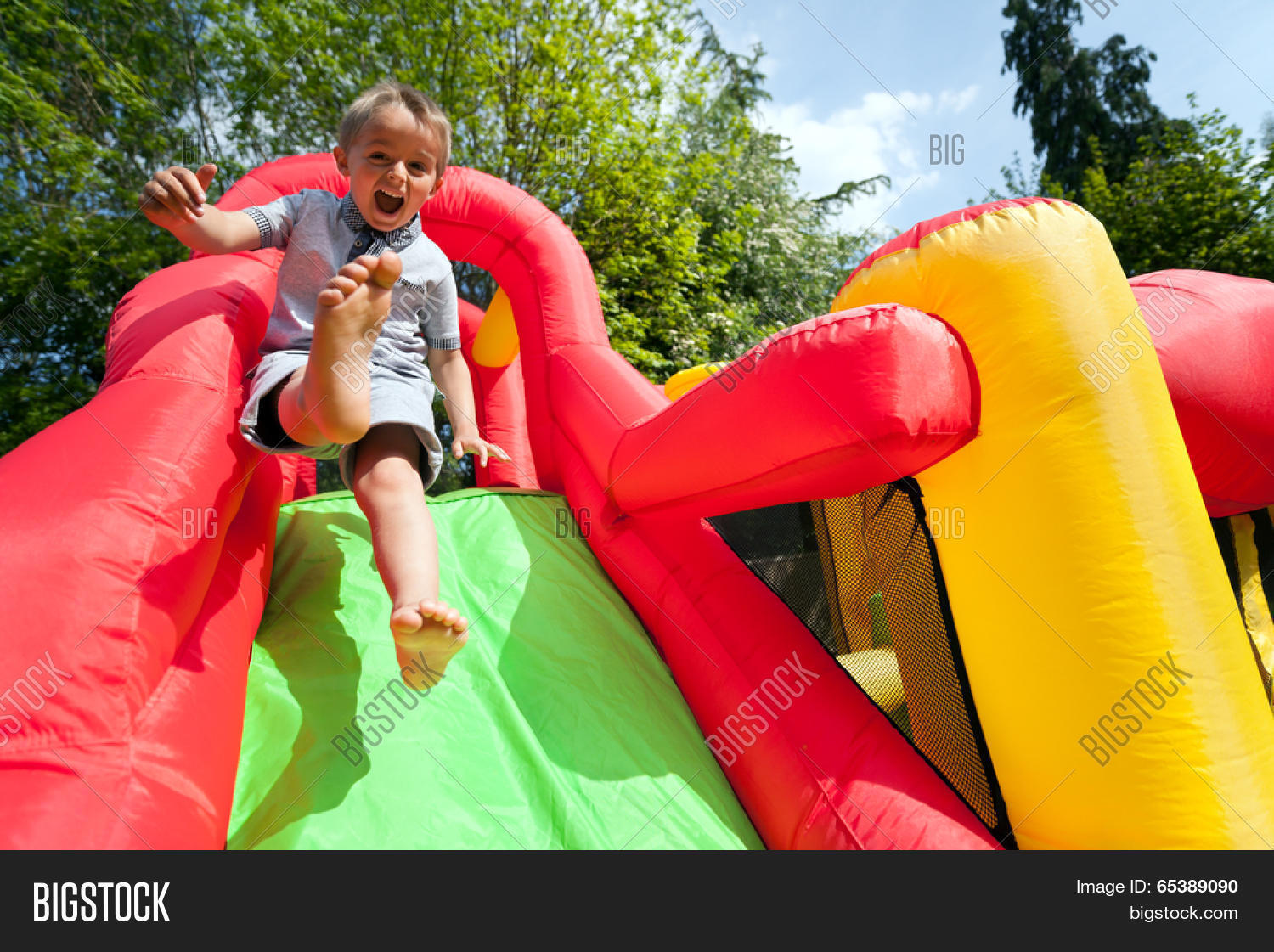Small Boy Jumping Down Image & Photo (Free Trial) | Bigstock