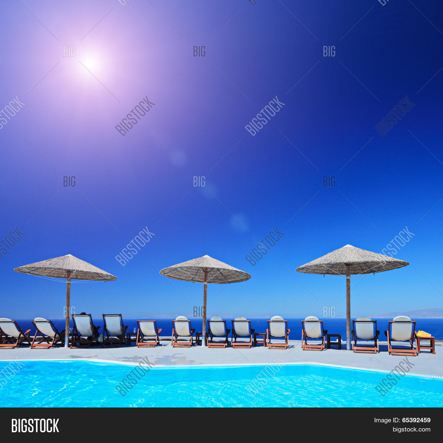 Sunny Day By Pool View Image & Photo (Free Trial) | Bigstock