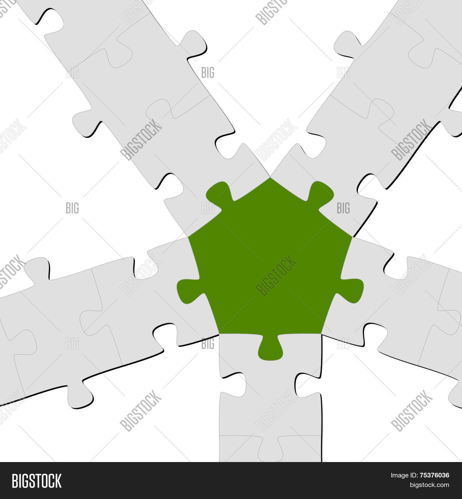 Puzzle Connection / Vector & Photo (Free Trial) | Bigstock