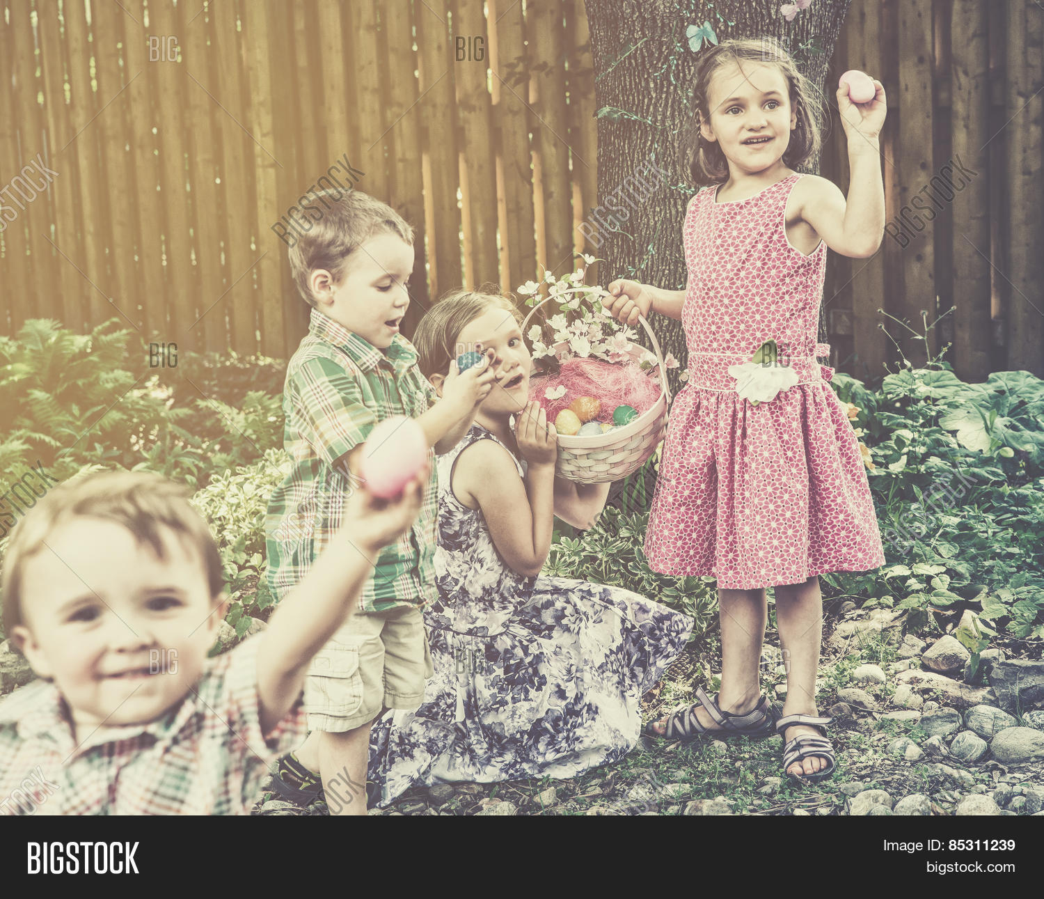Children Finding Eggs Image & Photo (Free Trial) | Bigstock