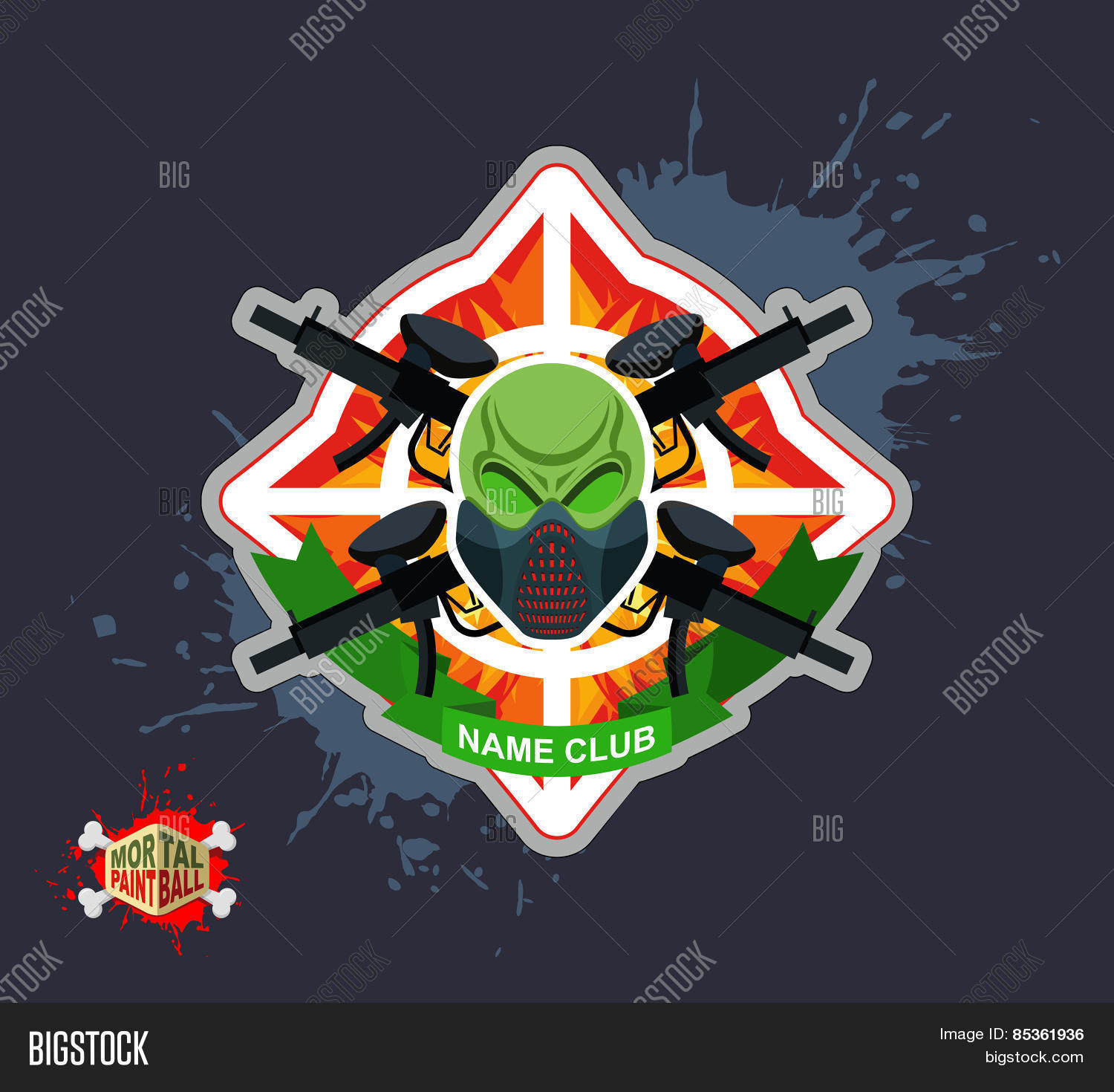 Paintball Team Logo Vector & Photo (Free Trial) | Bigstock