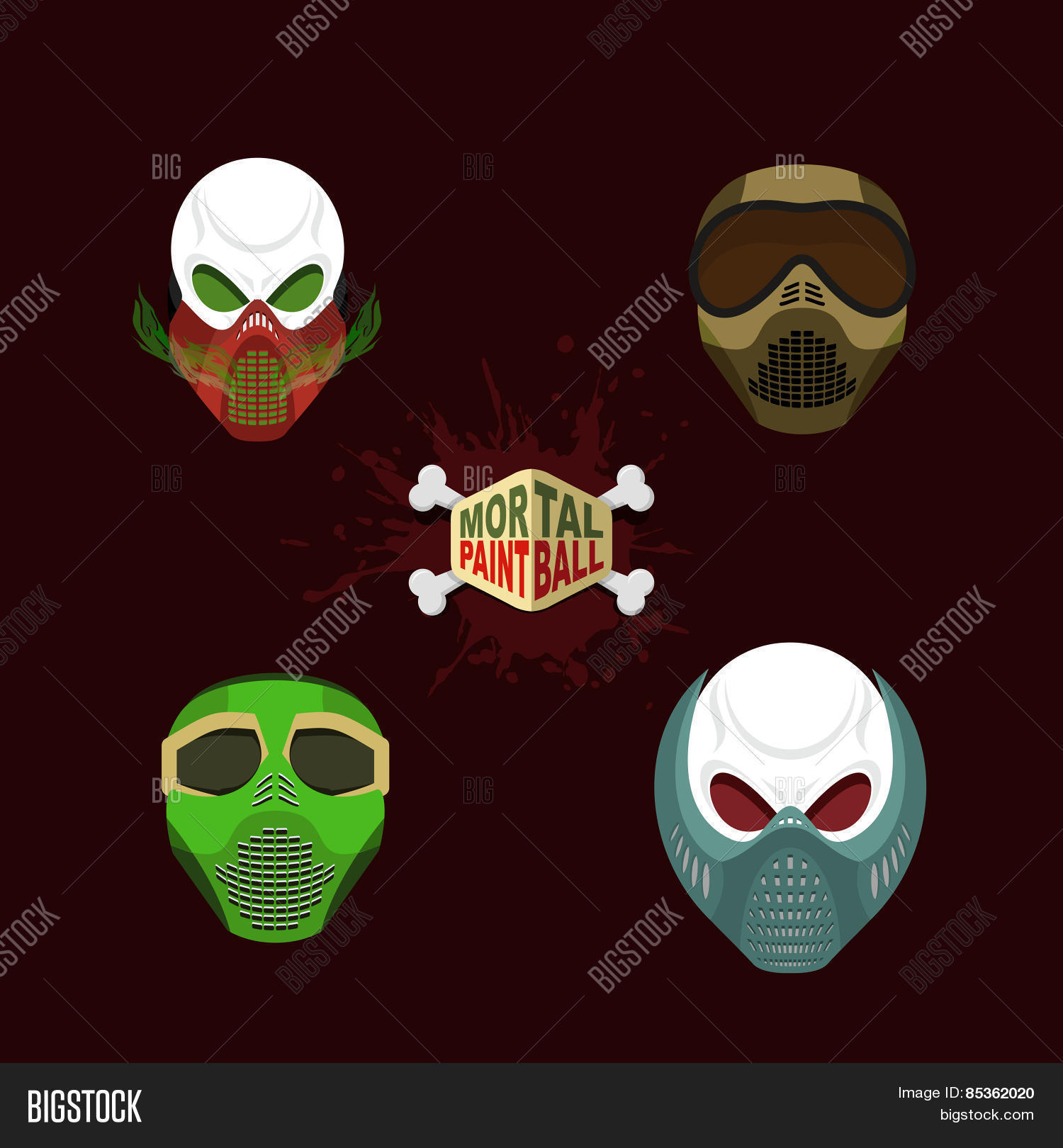 Paintball Team Logo Vector & Photo (Free Trial) | Bigstock