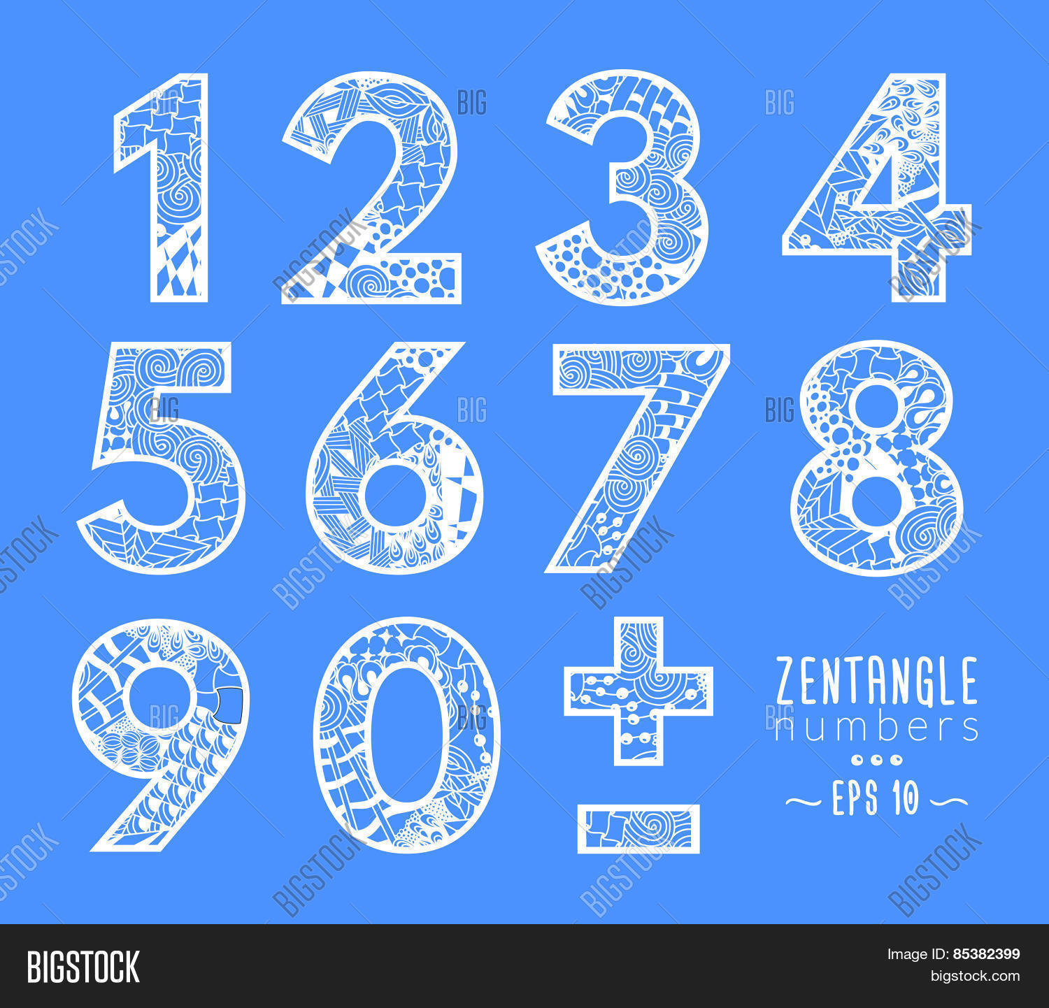 Vector Set Zentangle Vector & Photo (Free Trial) | Bigstock