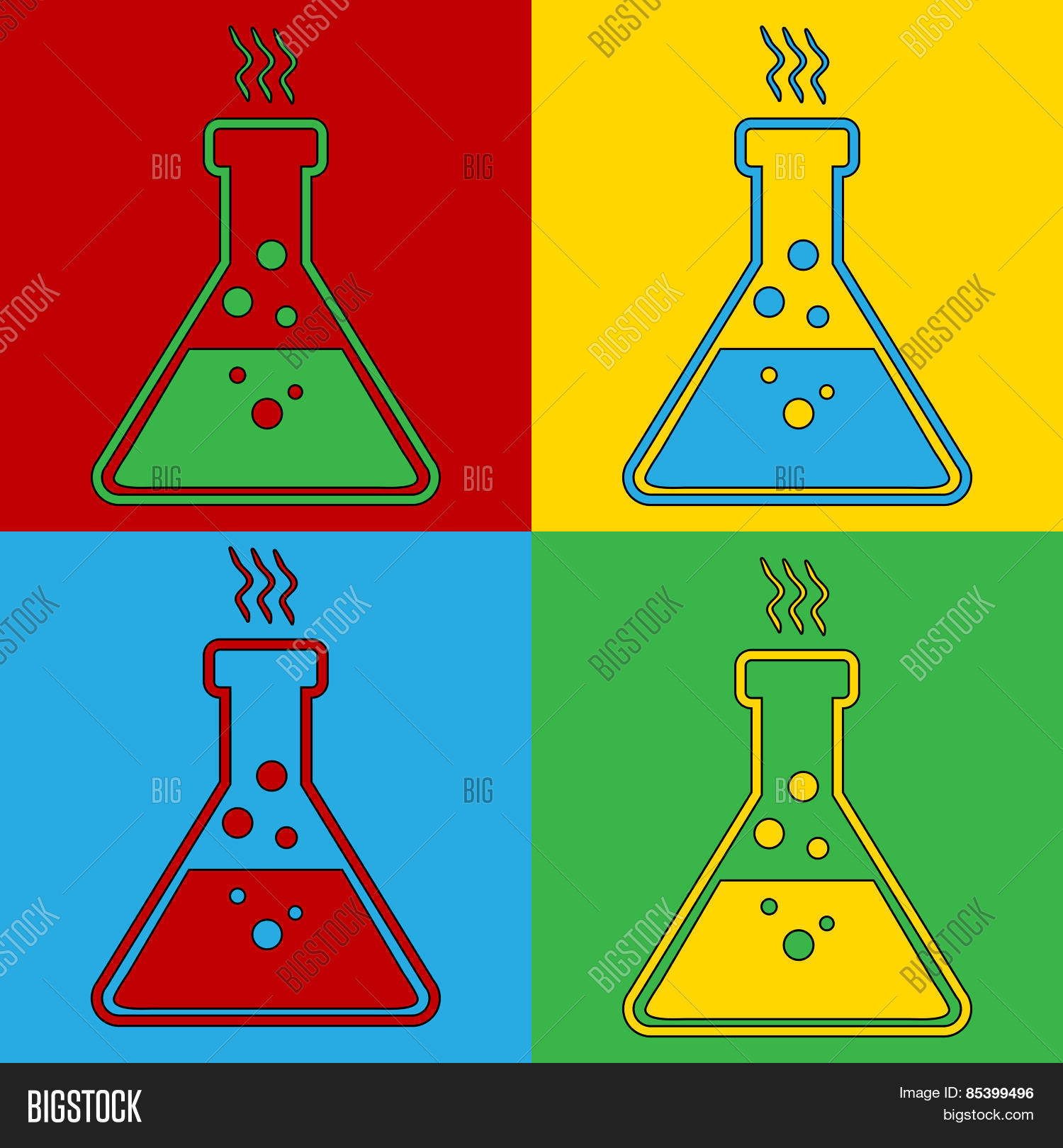 Pop Art Laboratory Vector & Photo (Free Trial) | Bigstock