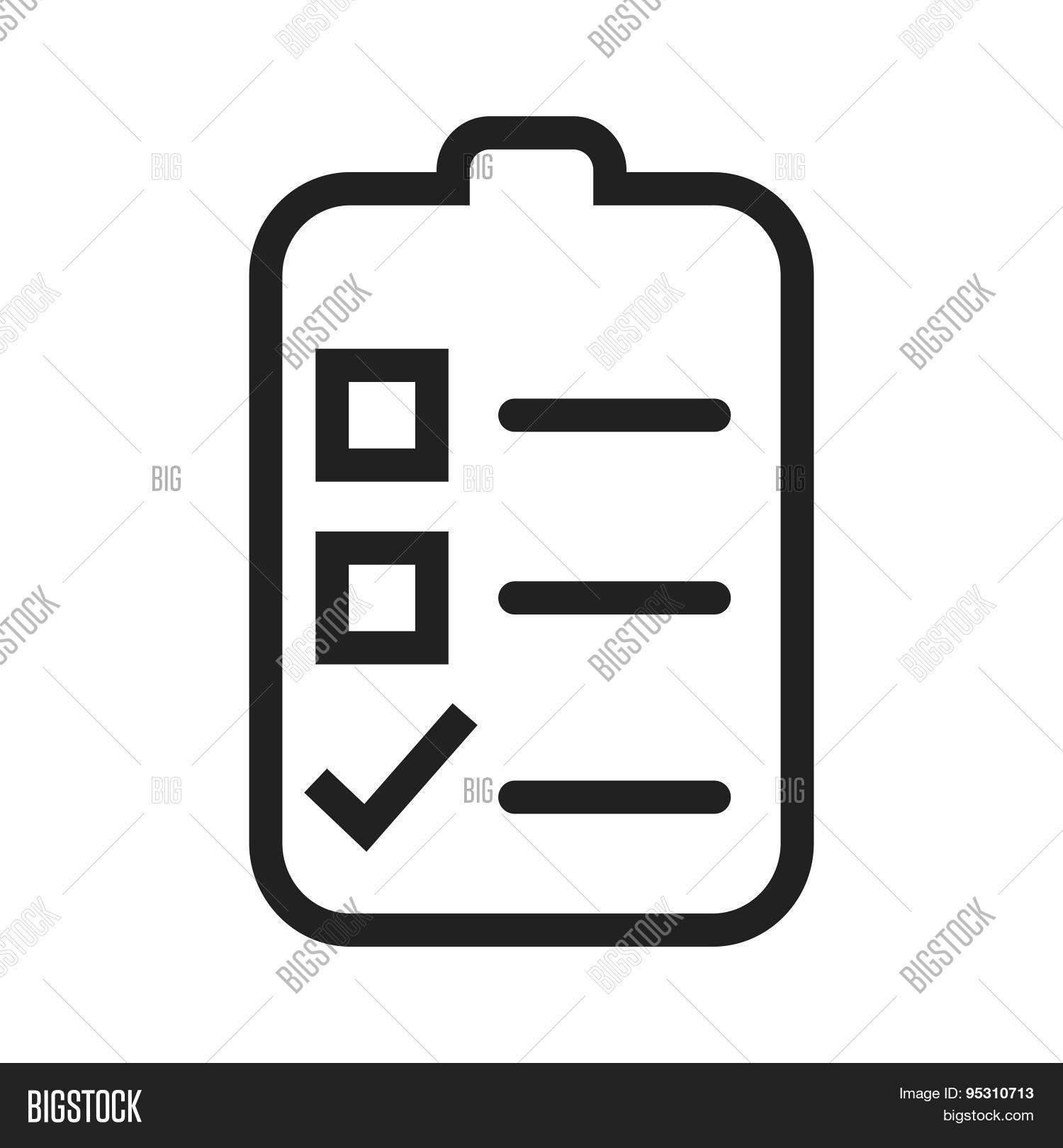 Checklist Vector & Photo (Free Trial) | Bigstock