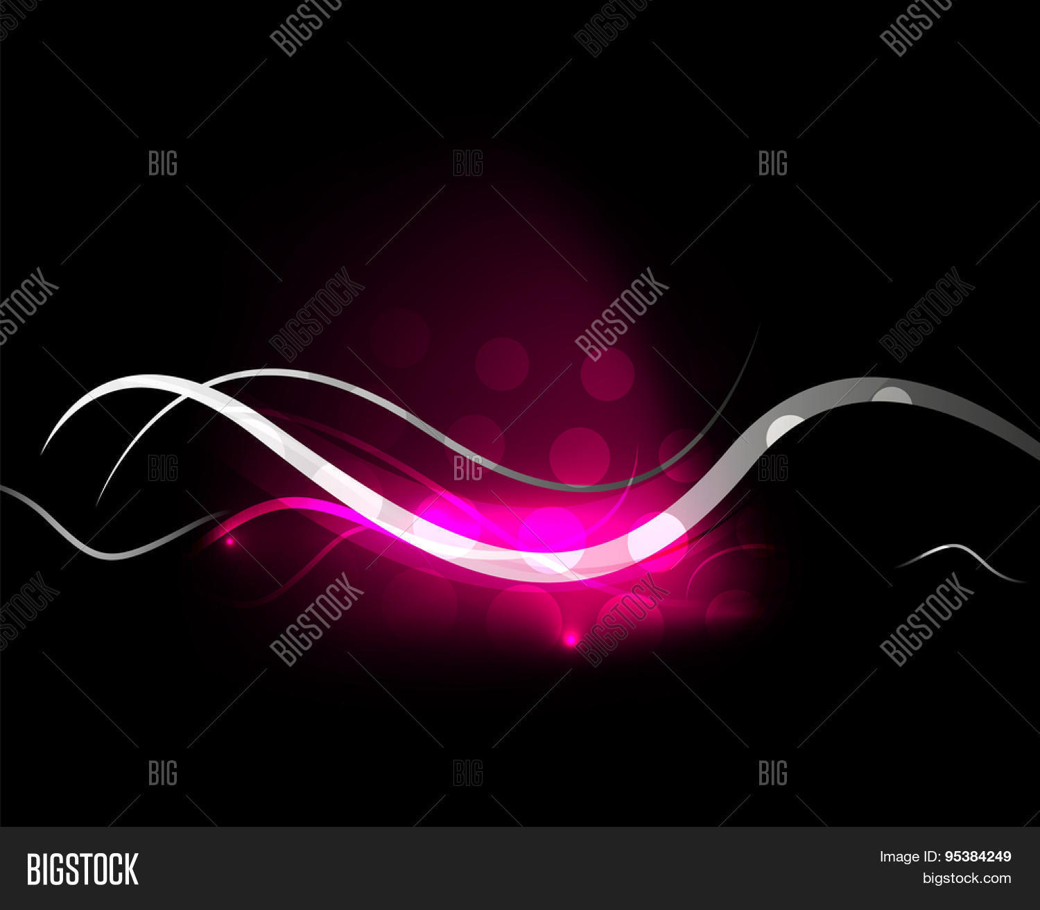 Pink Wave Elements Vector & Photo (Free Trial) | Bigstock