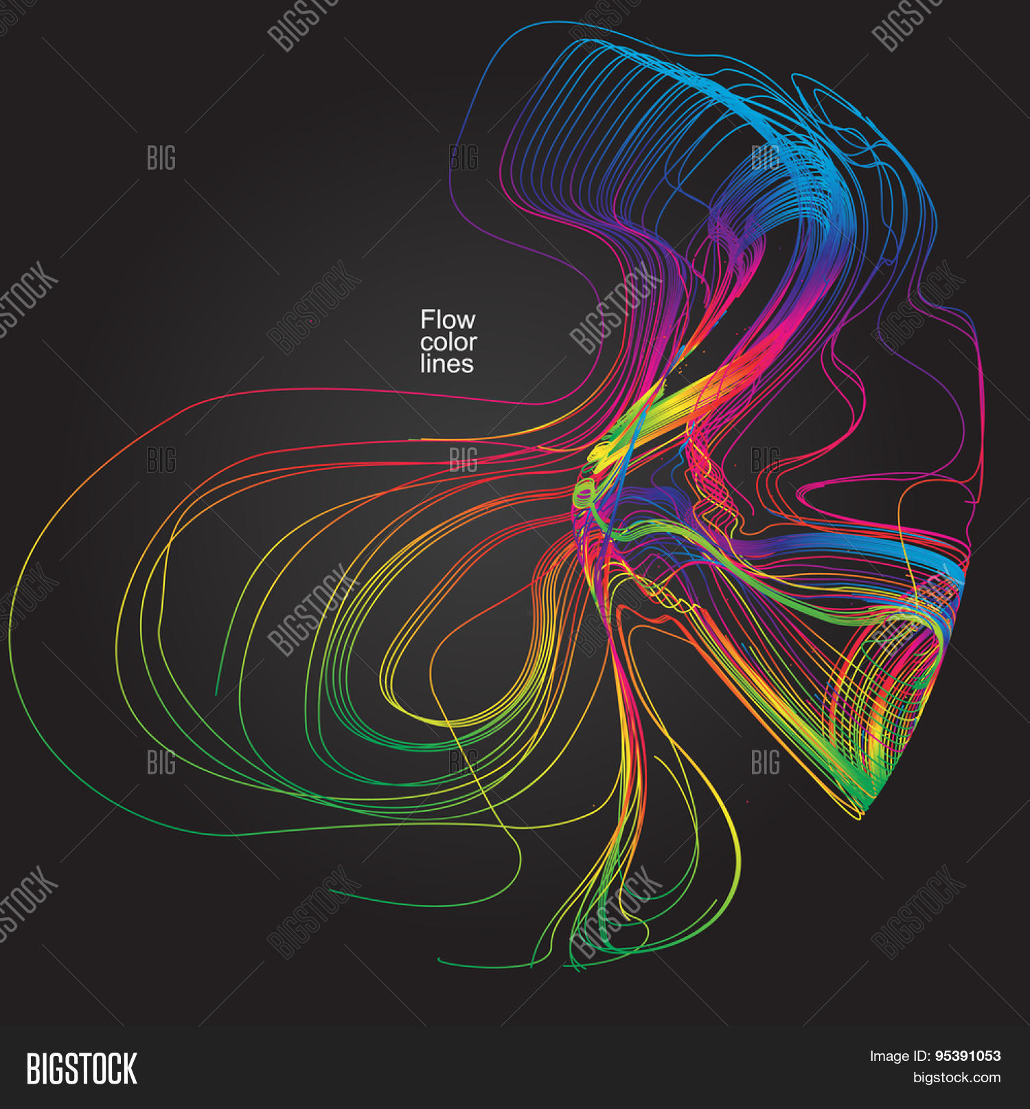 Moving Colorful Lines Vector & Photo (Free Trial) | Bigstock