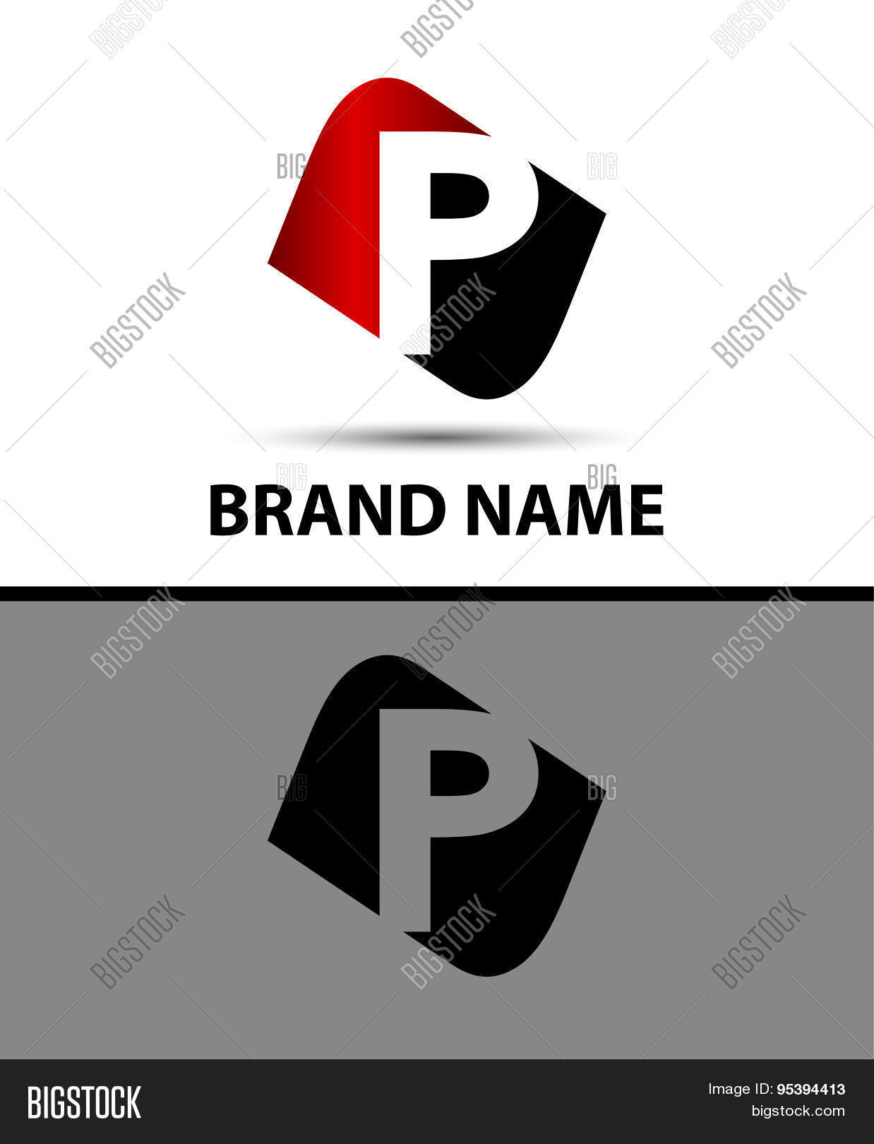 Letter P Vector Vector & Photo (Free Trial) | Bigstock