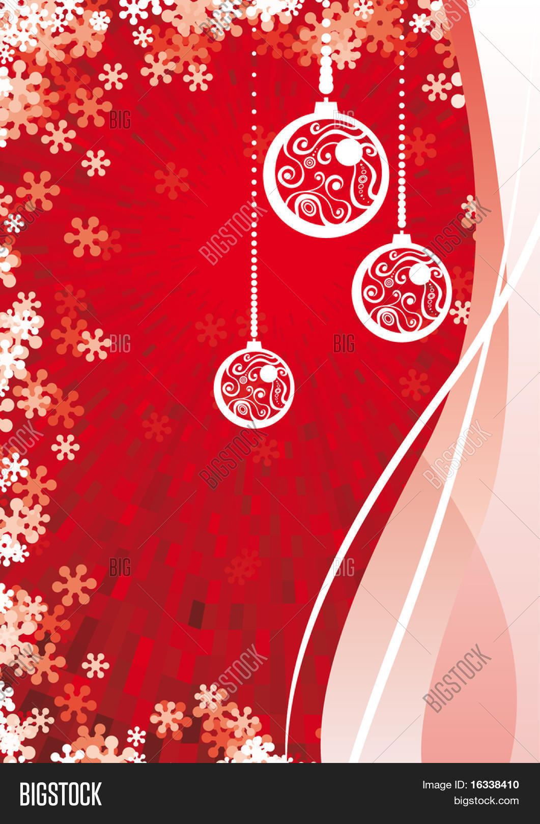 Christmas Red Wave Vector & Photo (Free Trial) | Bigstock