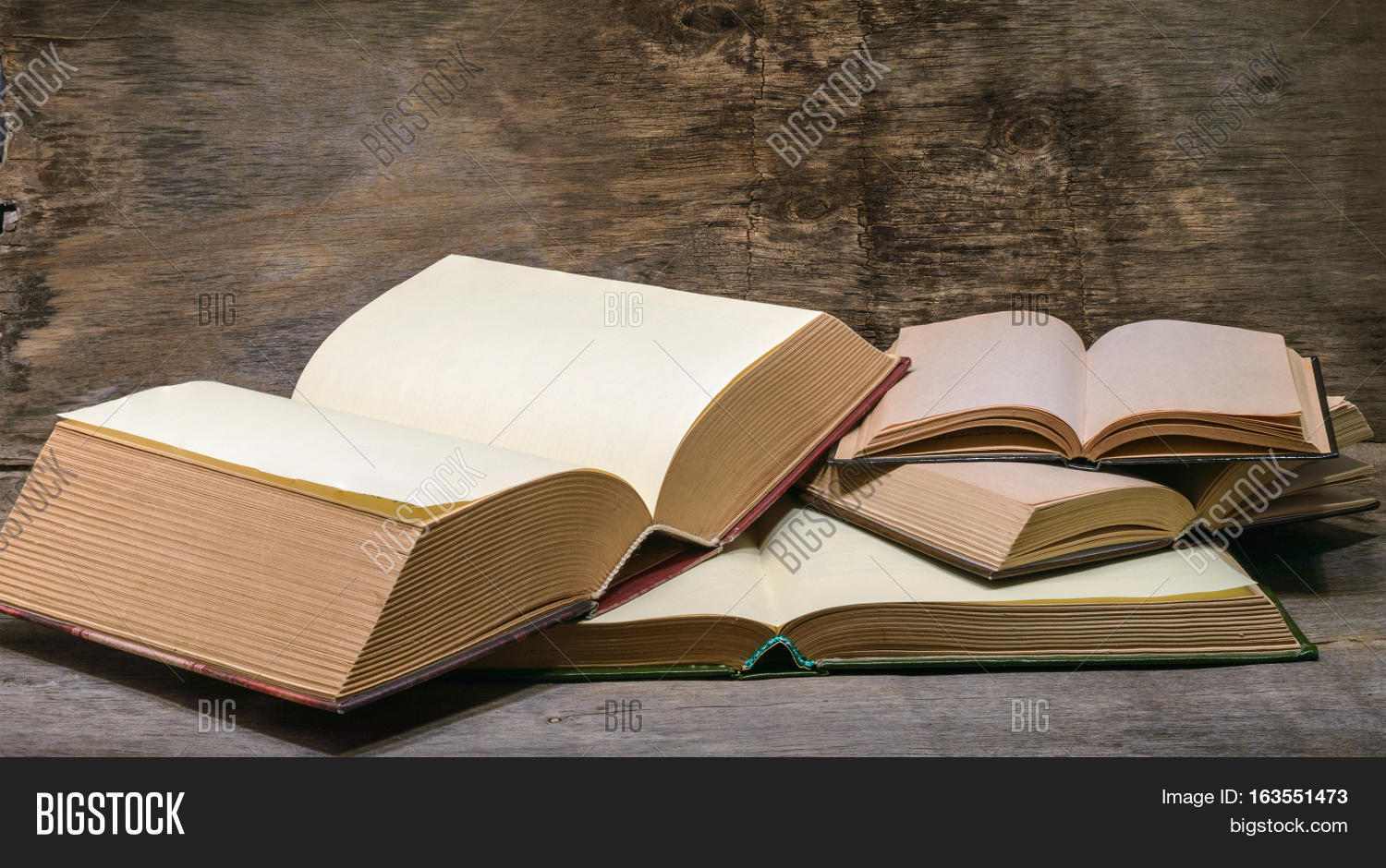 Stack Open Books. Image & Photo (Free Trial) | Bigstock