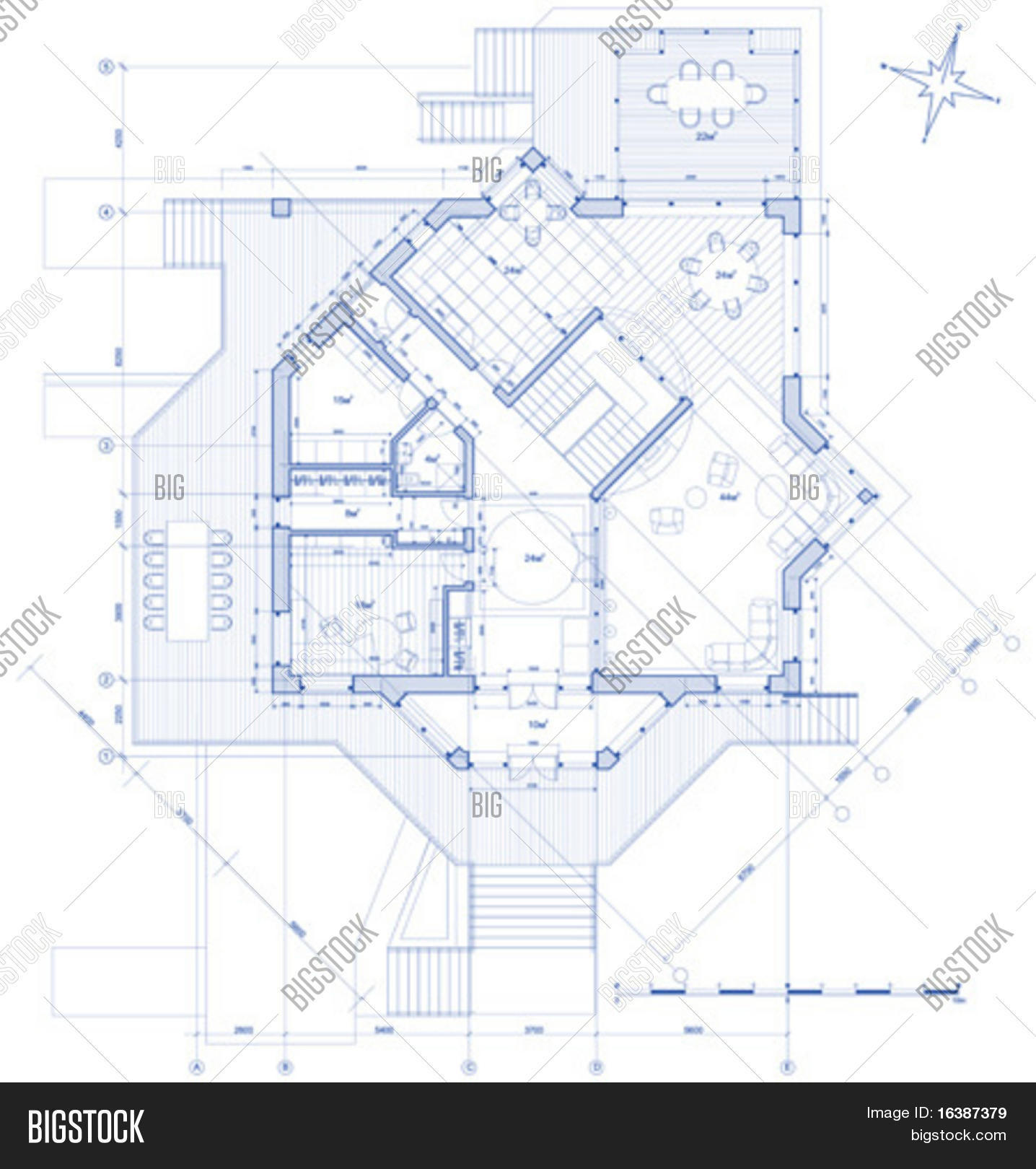 House Plan: Vector Vector & Photo (Free Trial) | Bigstock