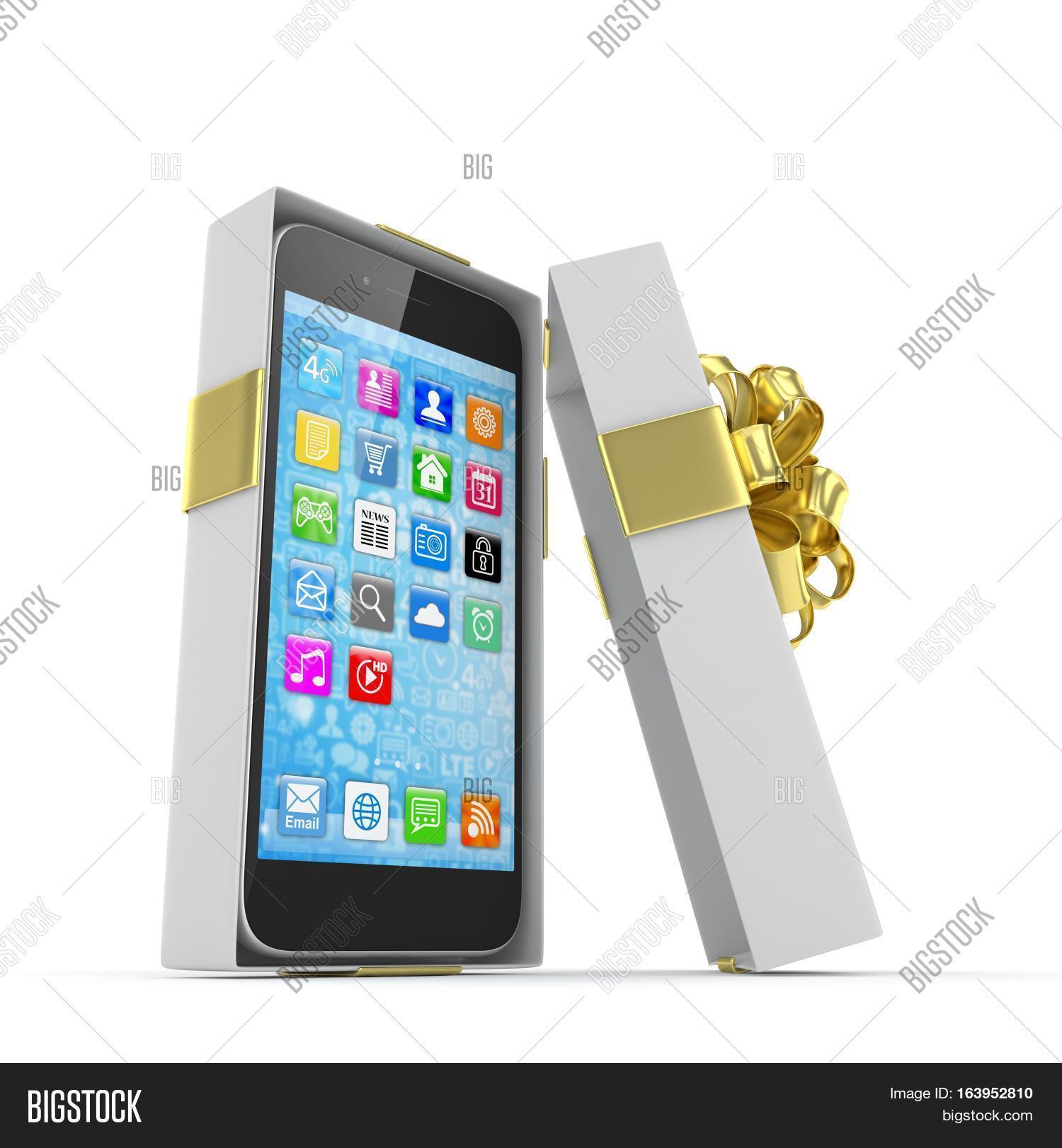 Smartphone Gift Box. Image & Photo (Free Trial) | Bigstock