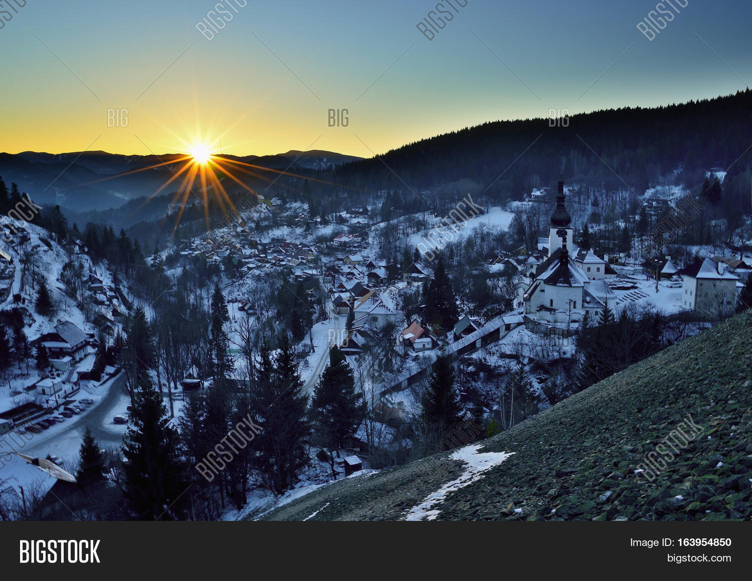 Sunset Winter Slovakia Image & Photo (Free Trial) | Bigstock