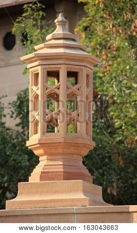 Lamp Post Carved Stone Image & Photo (Free Trial) | Bigstock