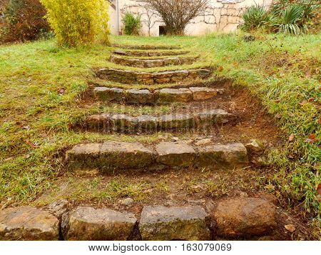 Flight Old Stone Steps Image & Photo (Free Trial) | Bigstock