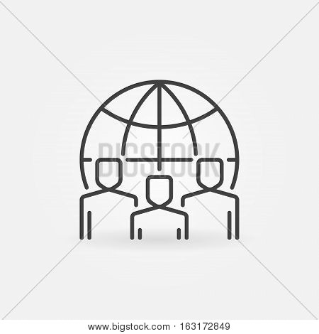 Global Team Icon. Vector & Photo (Free Trial) | Bigstock