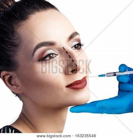Woman Dotted Line On Image & Photo (Free Trial) | Bigstock