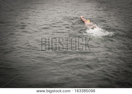 Swimmer On Going Swim Image & Photo (Free Trial) | Bigstock