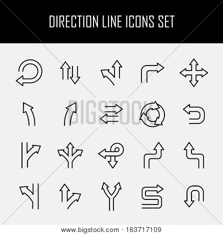 Set Direction Icons Vector & Photo (Free Trial) | Bigstock