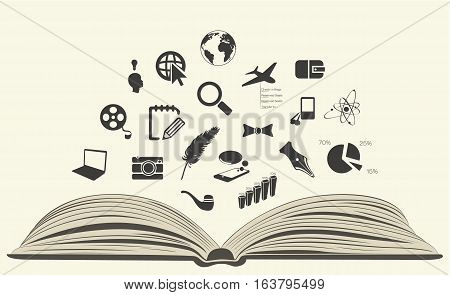 Flying Icons Drawn Vector & Photo (Free Trial) | Bigstock