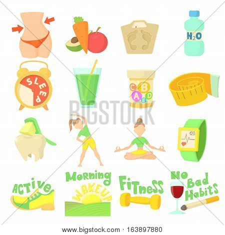 Healthy Lifestyle Set Vector & Photo (Free Trial) | Bigstock