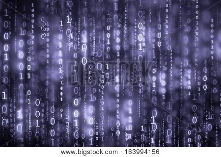 Blue Digital Binary Image & Photo (Free Trial) | Bigstock
