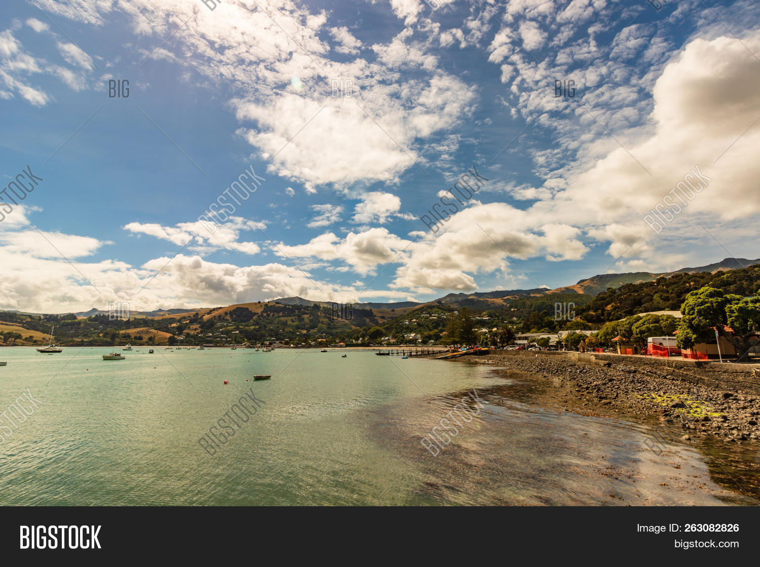 Beautiful Views Akaroa Image & Photo (Free Trial) | Bigstock