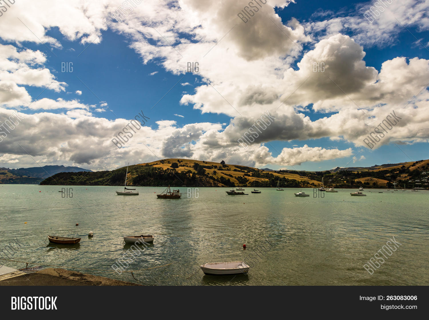 Beautiful Views Akaroa Image & Photo (Free Trial) | Bigstock