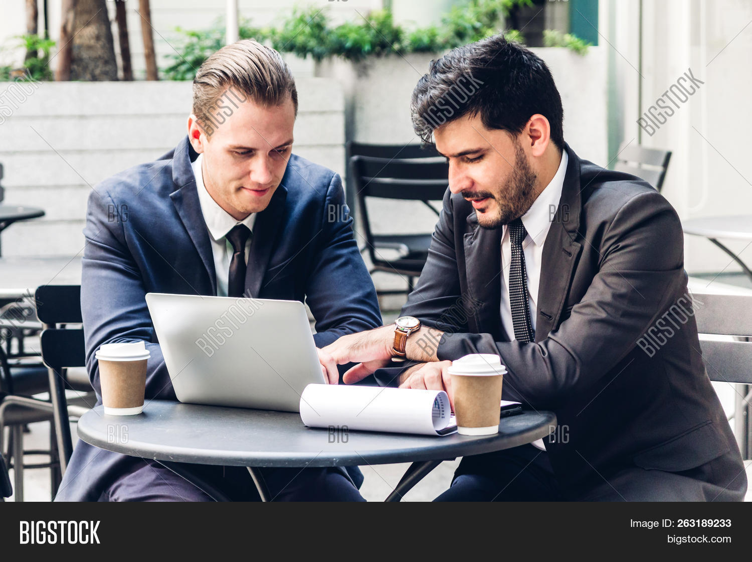 Two Businessman In Office