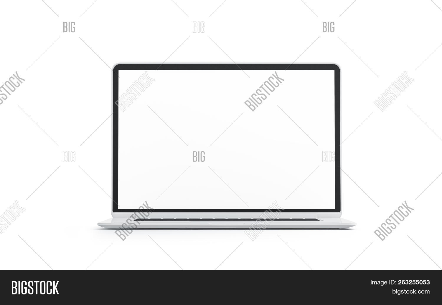 Blank White Laptop Image & Photo (Free Trial) | Bigstock