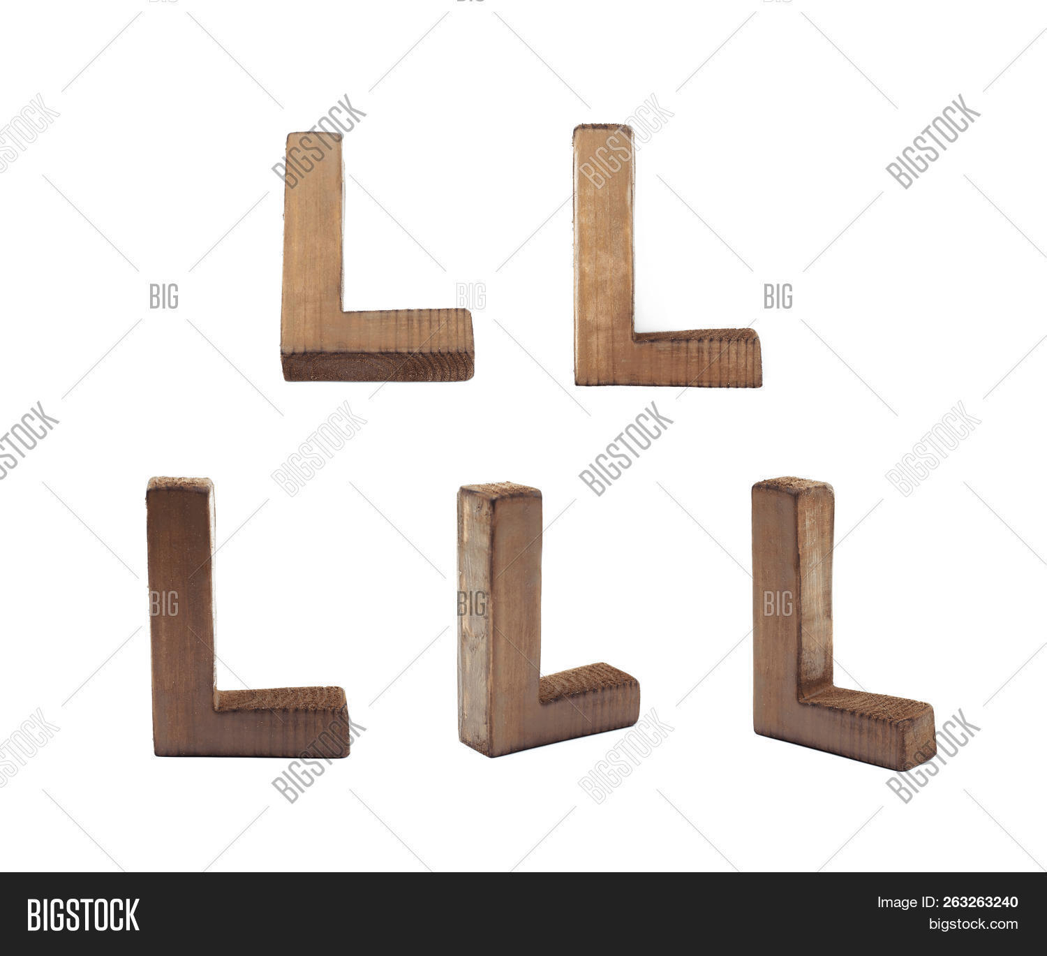 Single Sawn Wooden L Image & Photo (Free Trial) | Bigstock