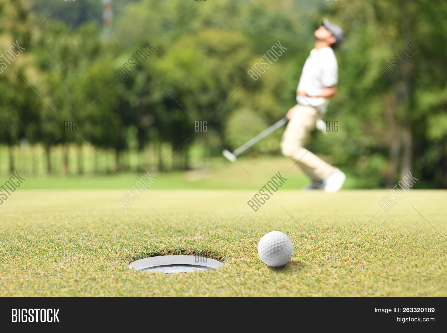 Man Golfer Cheering Image & Photo (Free Trial) | Bigstock