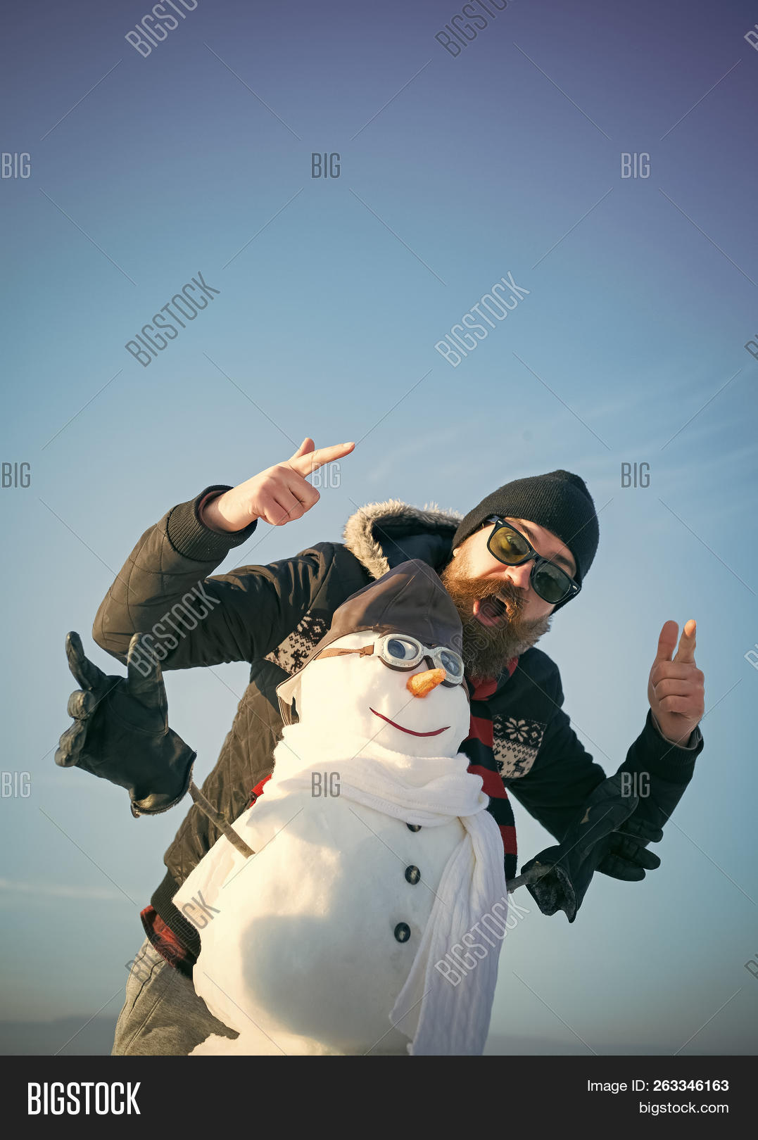 Snowman Pilot, Winter Image & Photo (Free Trial) | Bigstock