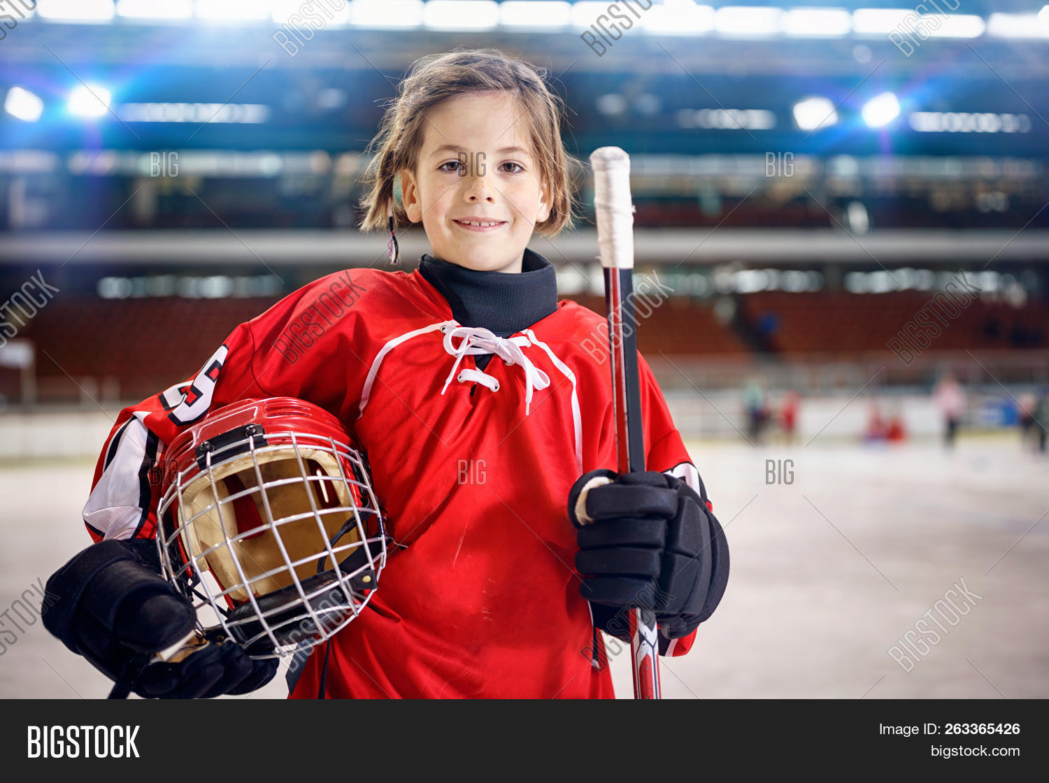 Young Girl Hockey Image & Photo (Free Trial) | Bigstock