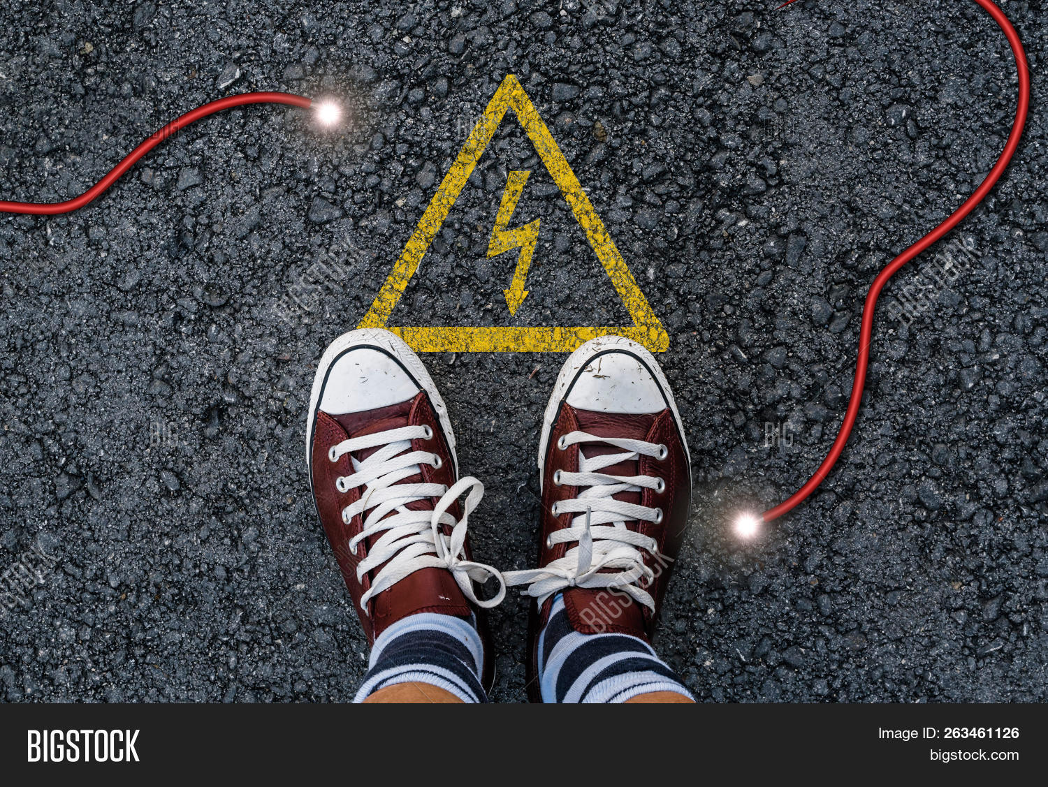 High Voltage. Man Legs Image & Photo (Free Trial) | Bigstock