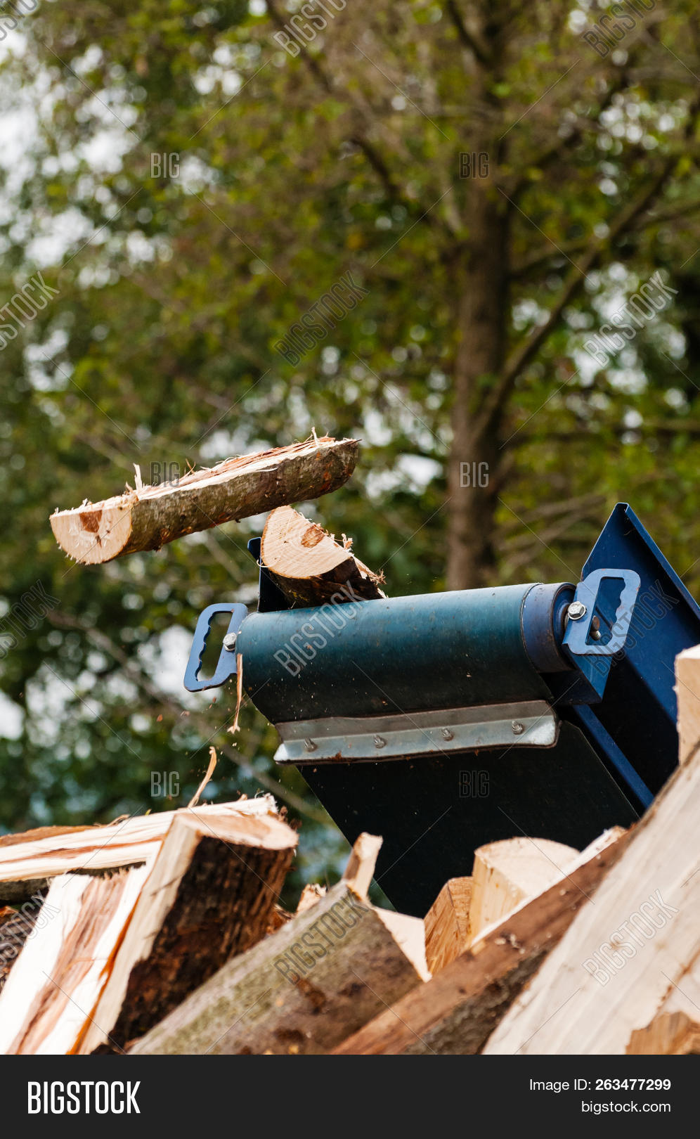 Split Wood Log Flying Image & Photo (Free Trial) | Bigstock