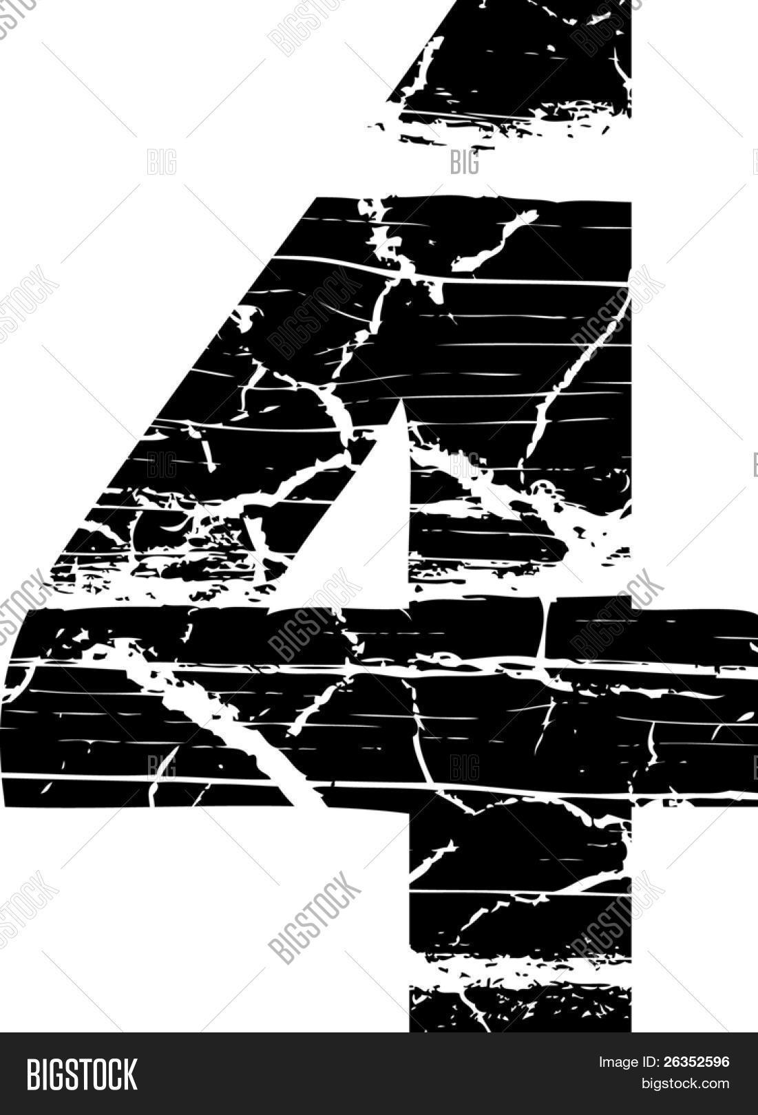 Cracked Numbers, Vector & Photo (Free Trial) | Bigstock