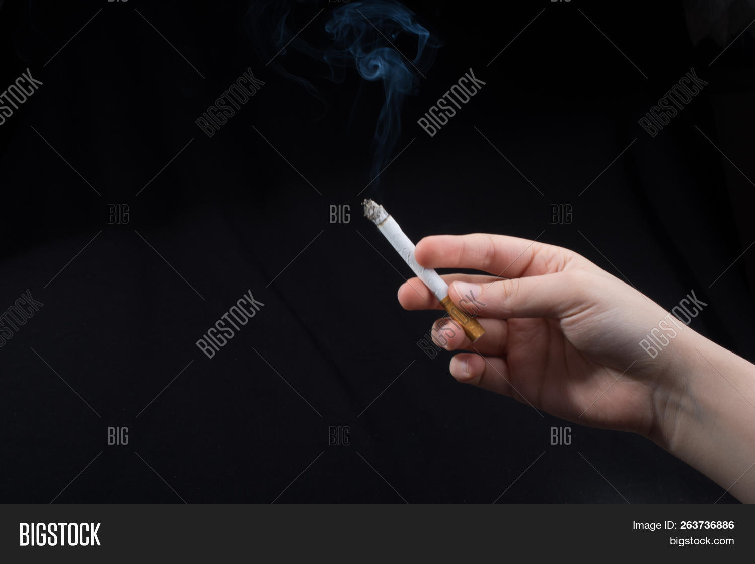 Hand Holding Smoking Image & Photo (Free Trial) | Bigstock