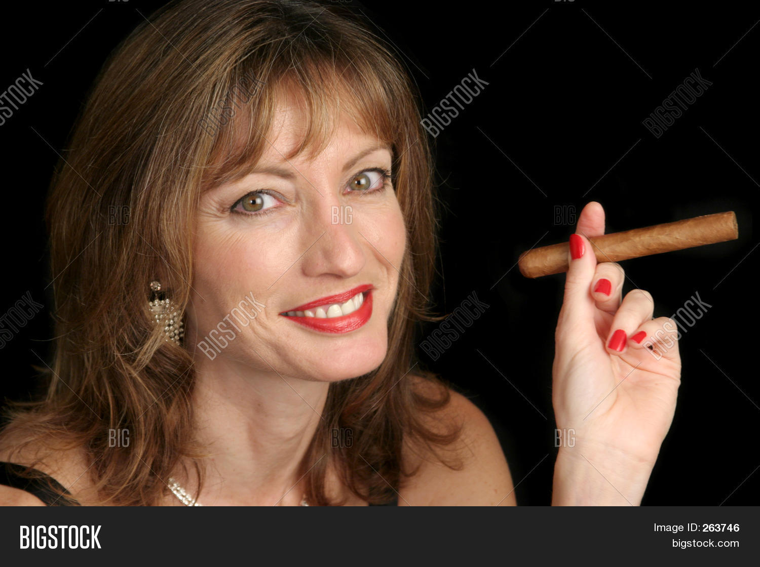 Cute Woman Smoking Image & Photo (Free Trial) | Bigstock