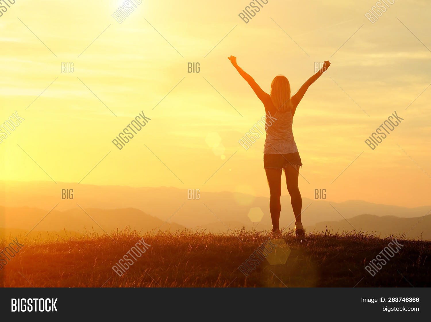 Happy Woman Open Arms Image & Photo (Free Trial) | Bigstock