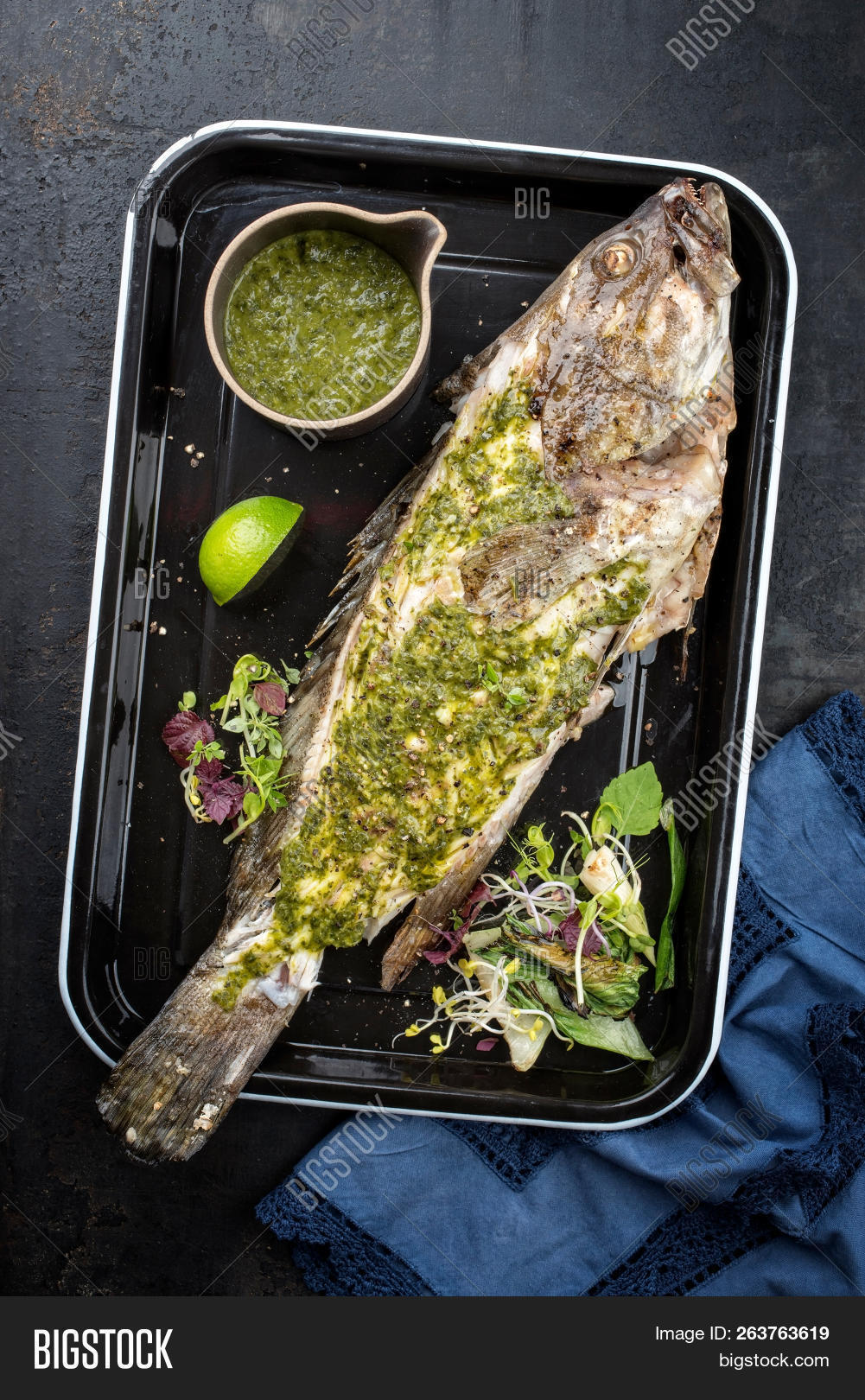 Barbecue White Grouper Image & Photo (Free Trial) | Bigstock