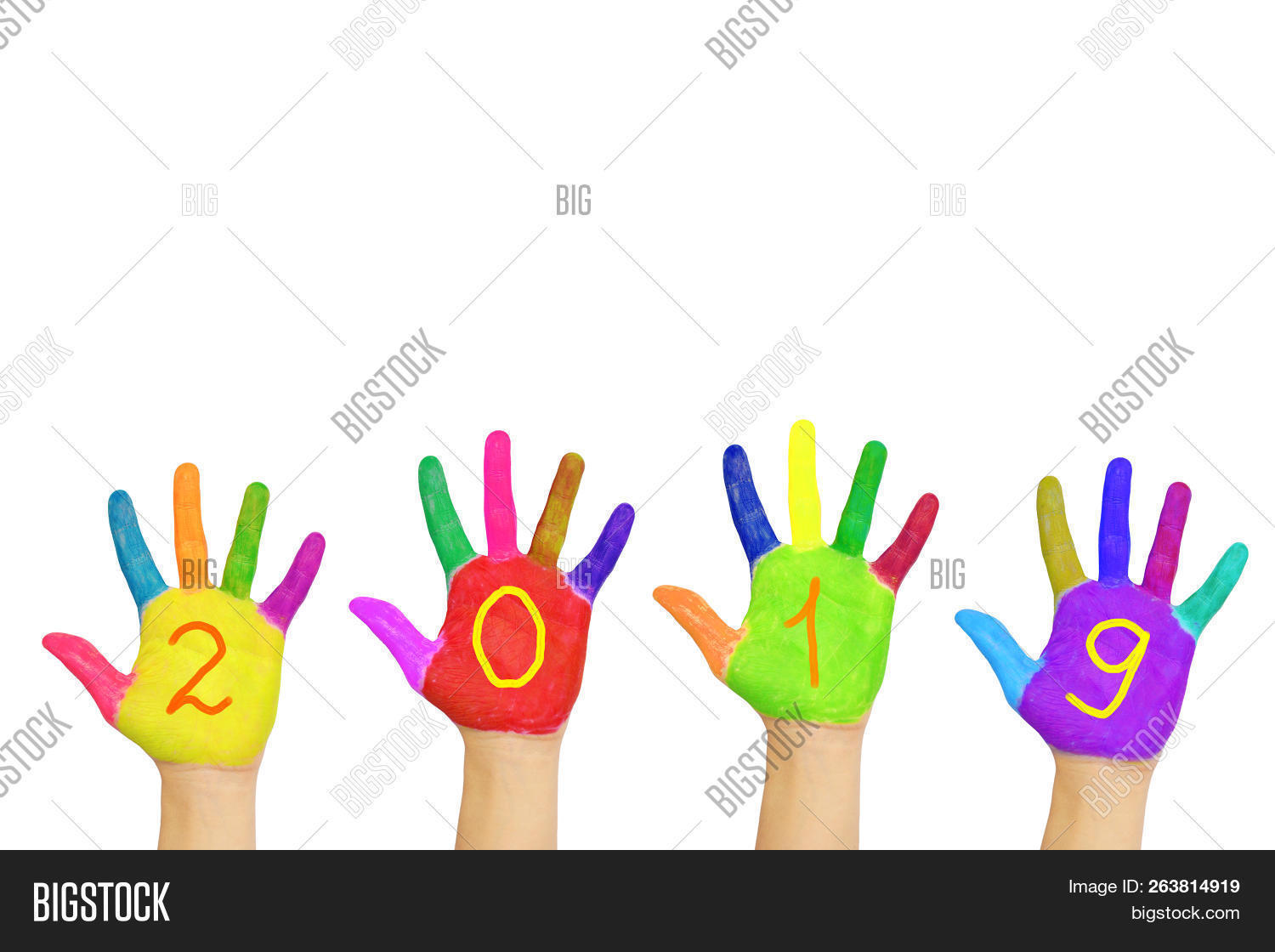Kids Colorful Hands Image & Photo (Free Trial) | Bigstock