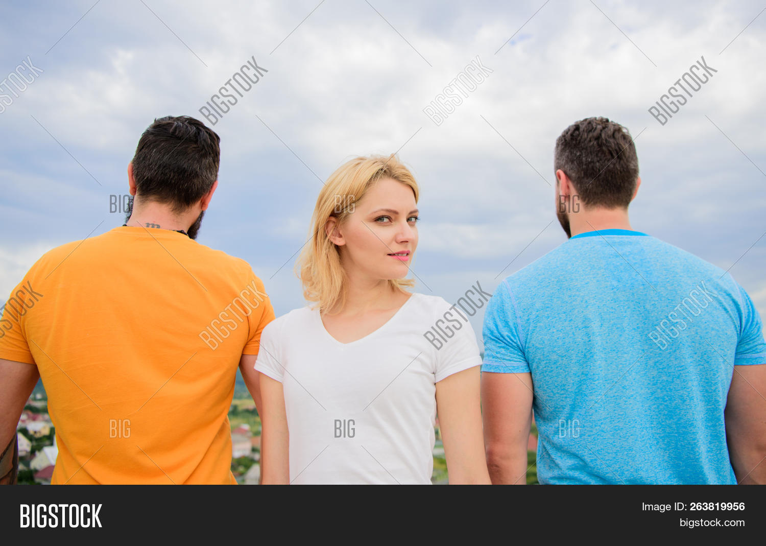 Girl Stand Front Two Image & Photo (Free Trial) | Bigstock