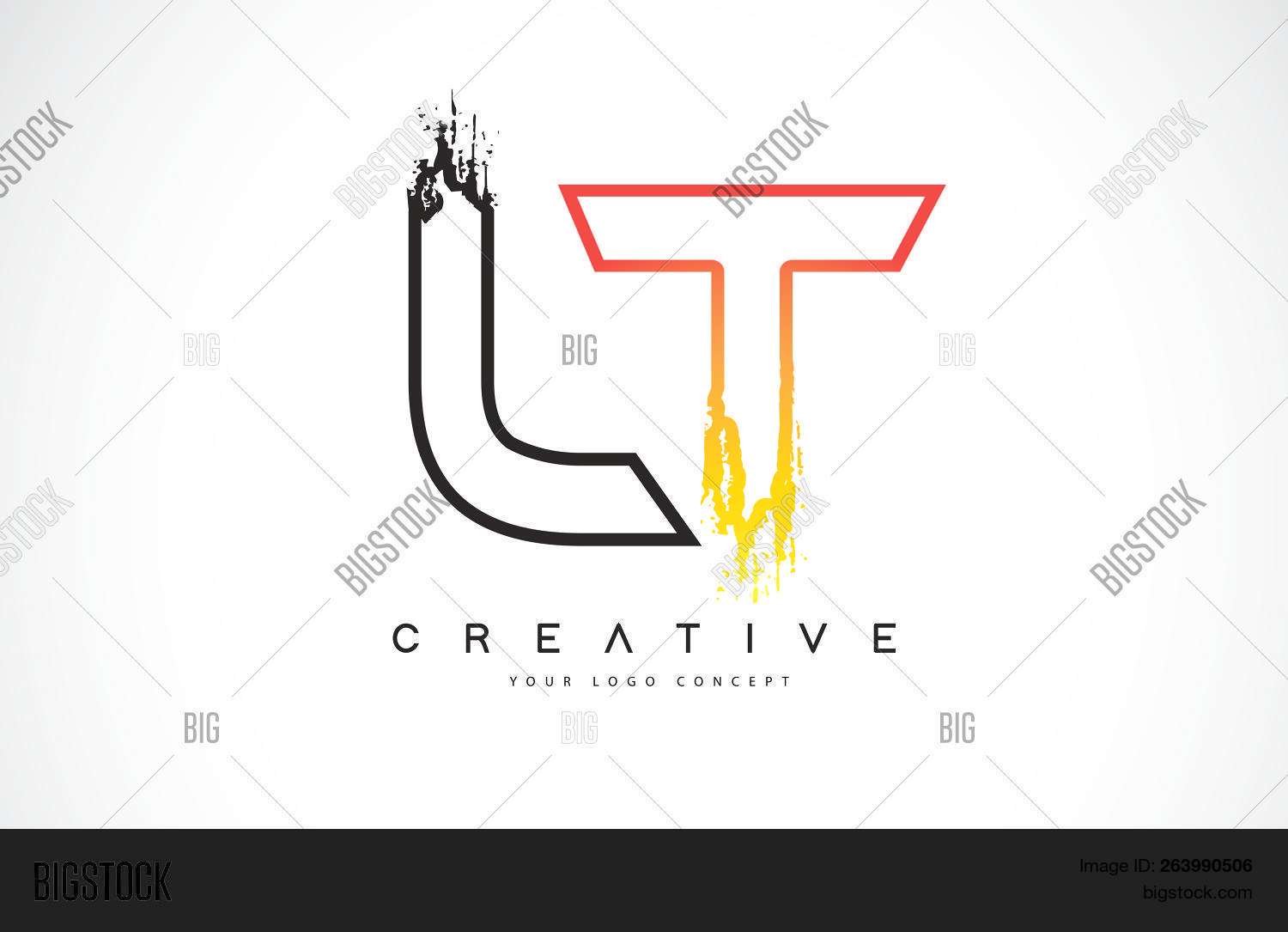 Lt L T Creative Vector & Photo (Free Trial) | Bigstock