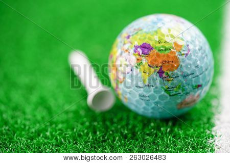 Golf Globe World Ball Image & Photo (Free Trial) | Bigstock