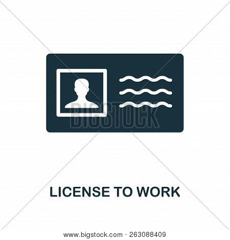 License Work Icon. Vector & Photo (Free Trial) | Bigstock