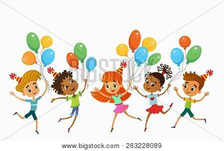 Children Jumping Ob Vector & Photo (Free Trial) | Bigstock