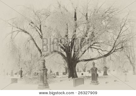 Old Cemetery Winter Image & Photo (Free Trial) | Bigstock