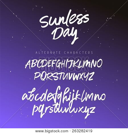 Cool Script Font. Vector & Photo (Free Trial) | Bigstock